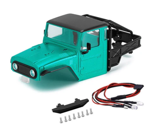 INJORA IR40 Half Truck Hard Plastic Body with Cage for 1/18 TRX4M ...