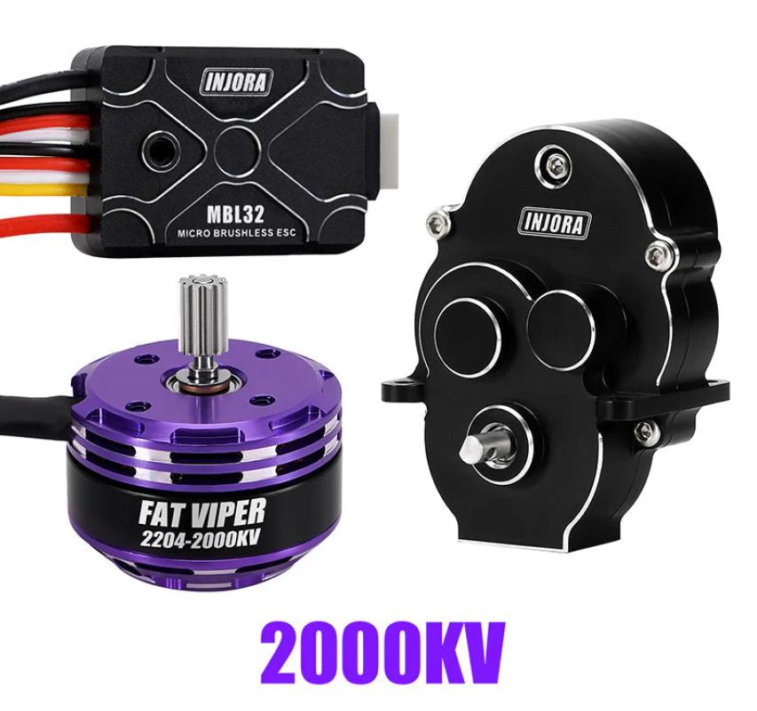 INJORA Fat Viper 2204 Brushless Outrunner Motor for 1/18 TRX4M - MBL32 ...